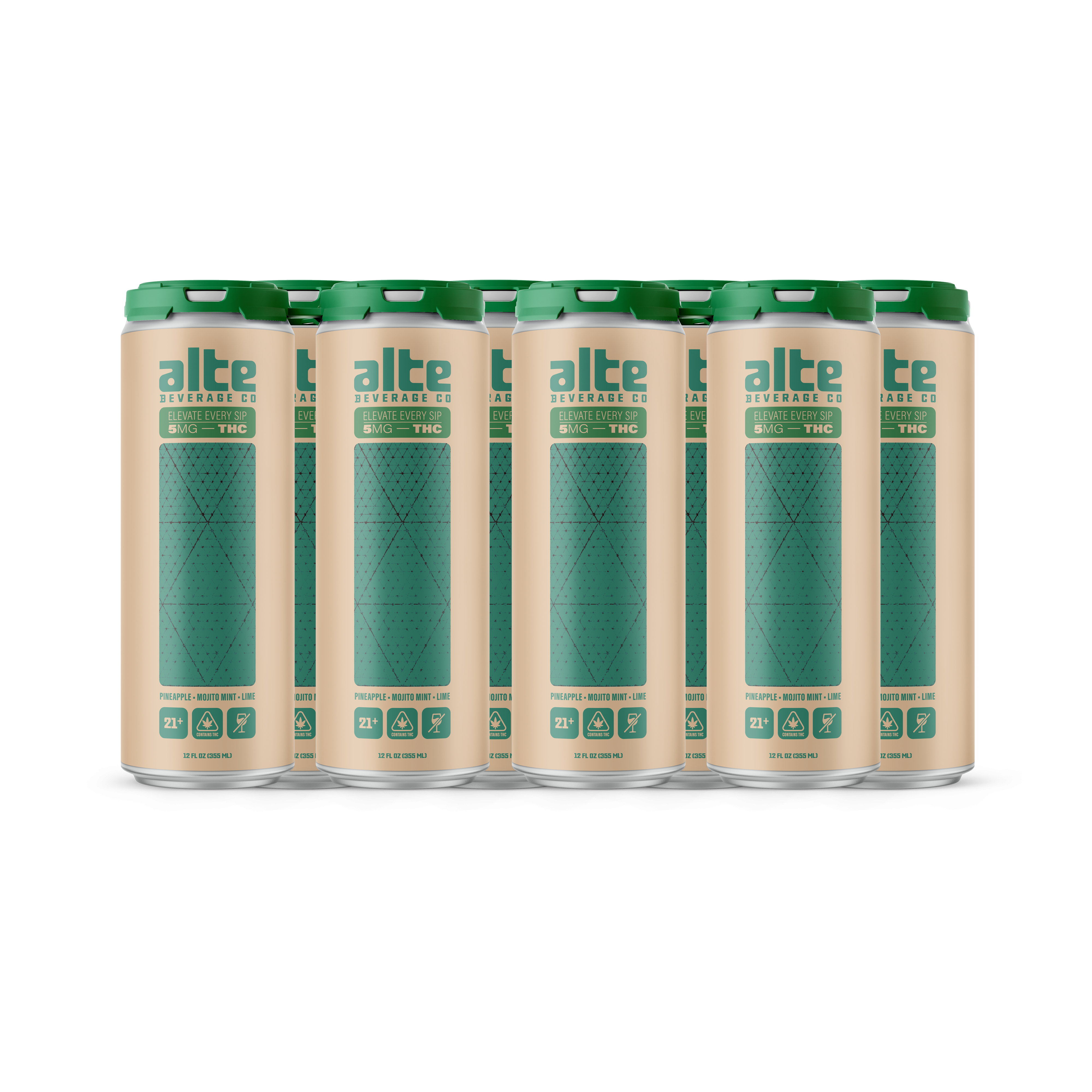 Pineapple + Mojito Mint + Lime 5mg – Alte Beverage